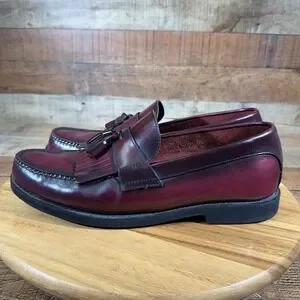 Rockport | Shoes | Rockport Shoes Mens 3 Burgundy Red Leather Tassel ...